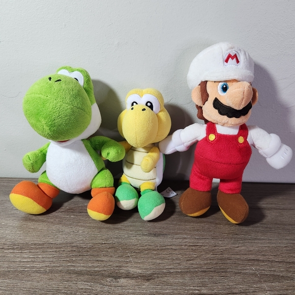 Nintendo | Toys | Super Mario Bros Classic Plush Toys Lot Of 3 Yoshi ...
